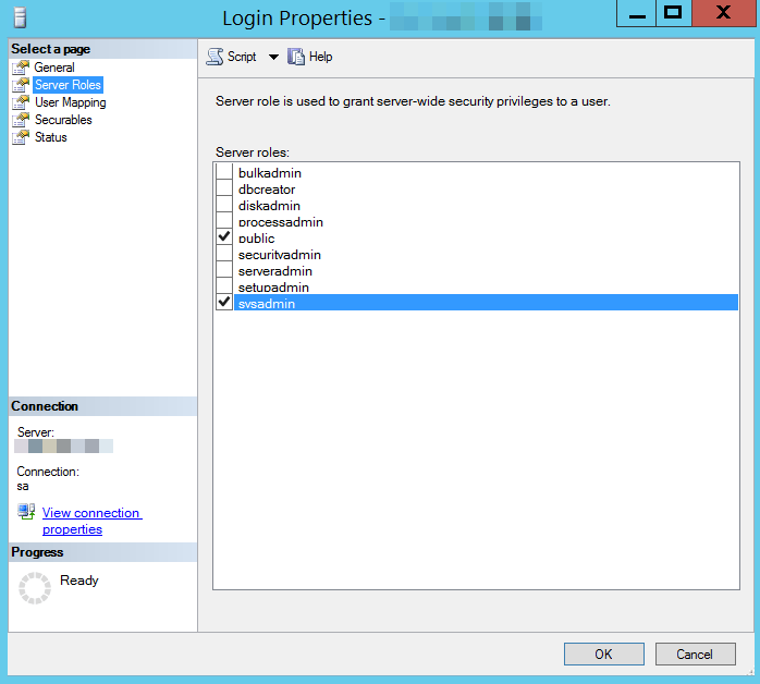 Sql Server Cannot Alter The Server Role Sysadmin Because It Does 1094