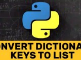 Python Convert Dictionary Keys To List Its Linux Foss
