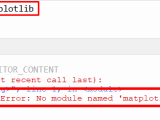Modulenotfounderror No Module Named Matplotlib In Python Its Linux