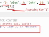Keyerror 1 Exception In Python Its Linux Foss