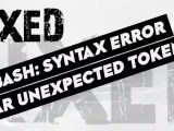 Fix Bash Syntax Error Near Unexpected Token Its Linux Foss