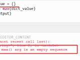 Valueerror Max Arg Is An Empty Sequence In Python Its Linux Foss