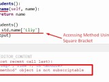Typeerror Method Object Is Not Subscriptable In Python Its Linux Foss