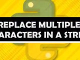 How To Replace Multiple Characters In A String In Python Its Linux Foss