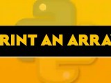 How To Print An Array In Python Its Linux Foss