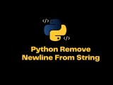 Python Remove Newline From String Itsmycode