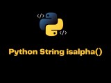 Python String Isalpha Itsmycode