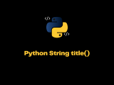 Python String Title Itsmycode