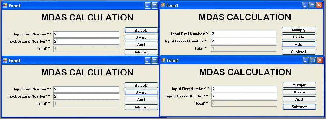 Vbnet Code For Calculator 2019 Mdas With Examples