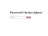 Password Checker In Jquery
