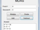 C Mdas Calculator