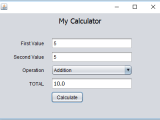 Basic Calculator Using Java With Gui