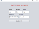 Grade Average Calculator Using Java