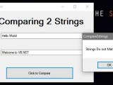 Comparing Two Strings Using Vb Net