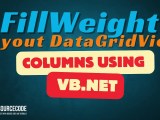 Fillweight Layout Datagridview Columns Using Vb Net