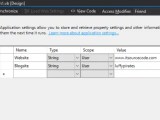Vb Net Project Application Settings Store And Retrieve Information