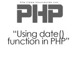 Using Date Function In Php With Source Code Free 2022