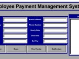 Employee Payment Management System Project In Python