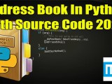 Address Book In Python With Source Code Video Download 2022