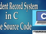 Student Record System Project In C With Source Code