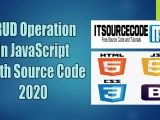 Crud Operations In Javascript With Source Code Free Code