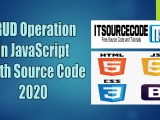 Crud Operations In Javascript With Source Code Free Code