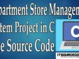 Department Store Management System Project In C