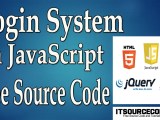 Login System In Javascript With Source Code Video