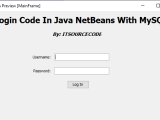 Login Code In Java With Source Code