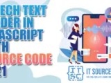Text To Speech Javascript With Source Code Video 2022