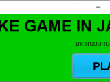 Snake Game In Java With Free Source Code