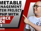 Time Table Management System Project Source Code In Php