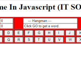 Hangman Game Javascript From Scratch With Source Code Video