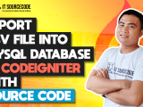Import Csv File In Codeigniter With Source Code