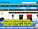 Online Shopping Project In Asp Net With Source Code