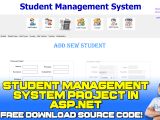 Student Management System Project In Asp Net With Source Code