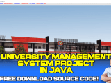 University Management System Project In Java With Source Code