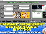 Pharmacy Management System Project In Python With Source Code