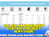 Sales Management System Project In Python With Source Code
