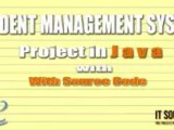Student Management System Project In Java With Source Code