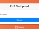 Php Upload File With Example Itsourcecode