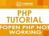 Fopen Php Not Working With Solution Itsourcecode