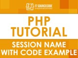 Session Name Php With Code Example
