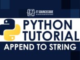 Append To String Python Examples