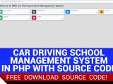 Car Driving School Management System In Php With Source Code