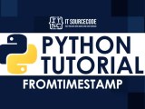Fromtimestamp Python Function With Examples