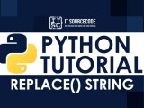 Python String Replace Method Explanation With Example Program