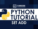 Python Set Add Method With Examples