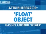Solved Attributeerror Float Object Has No Attribute Lower