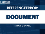 Referenceerror Document Is Not Defined Solved